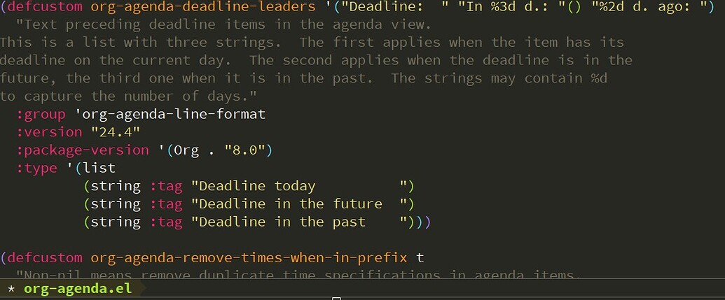 Agenda View 视图, 如何显示 DeadLine? - Org-mode - Emacs China