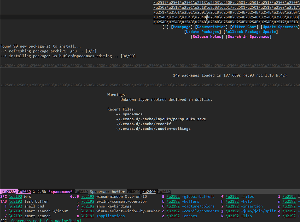 spacemacs 在terminal下界面、提示符乱码 - Spacemacs - Emacs China
