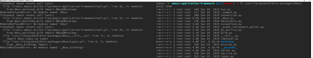 [求助] eaf 安装了dbus,但是eaf-open-url报错找不到dbus - Emacs-general - Emacs China