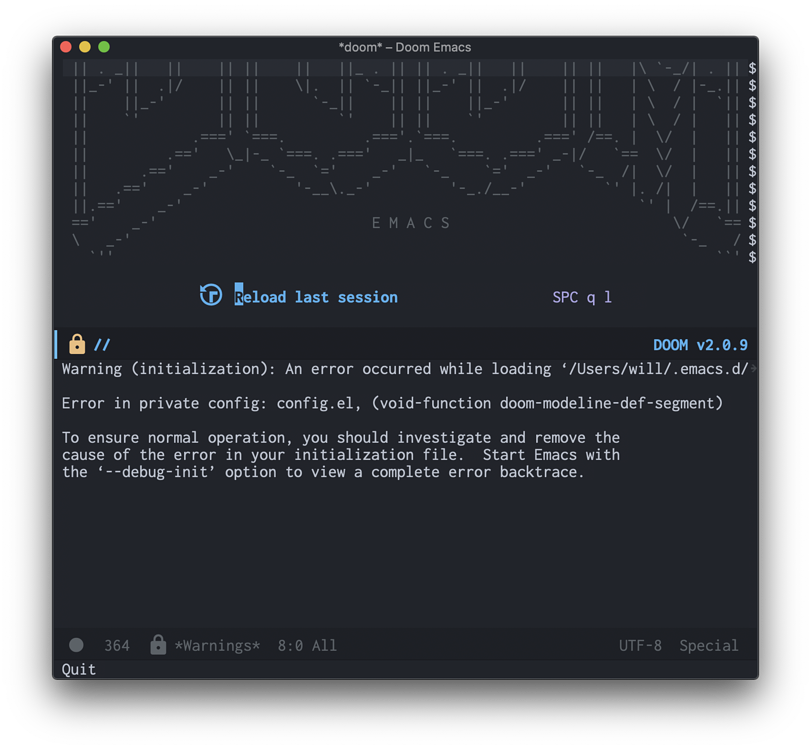 怎样隐藏 doom-modeline 里的 buffer name - Emacs-general - Emacs China