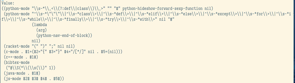 怎么用hideshow折叠python代码？ - Emacs-general - Emacs China
