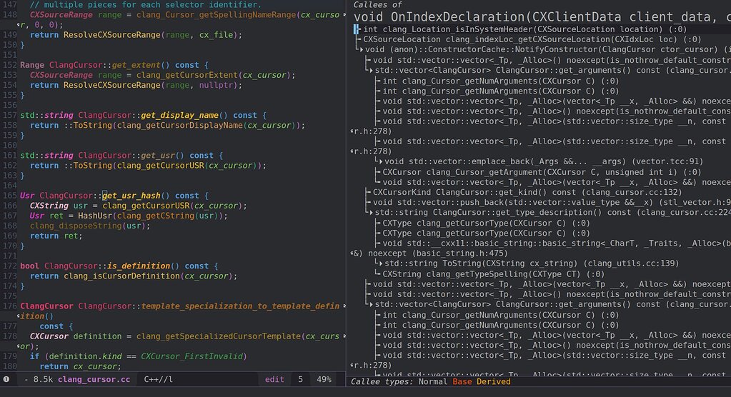 cquery call/member/inheritance hierarchy - Emacs-general - Emacs China