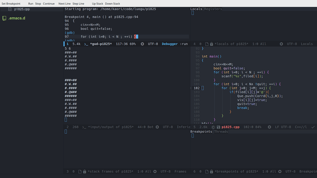 gud如何输入，以及gud和gdb，realgud的关系 - Emacs-general - Emacs China