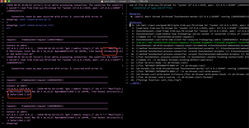 Hunchensocket/WebSocket 求指教 - Programming - Emacs China