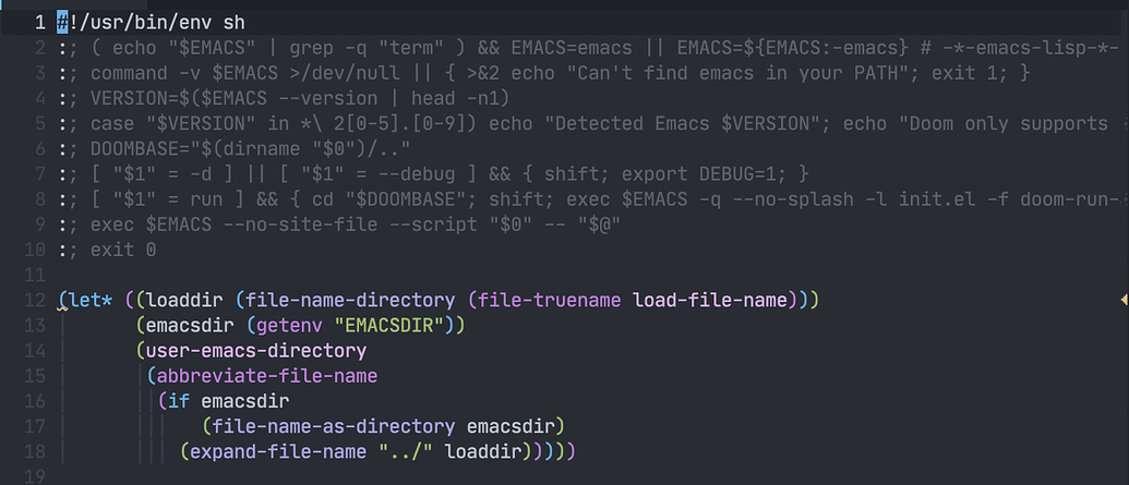 doom-emacs的shell脚本写法是什么意思呢？ - Emacs-general - Emacs China