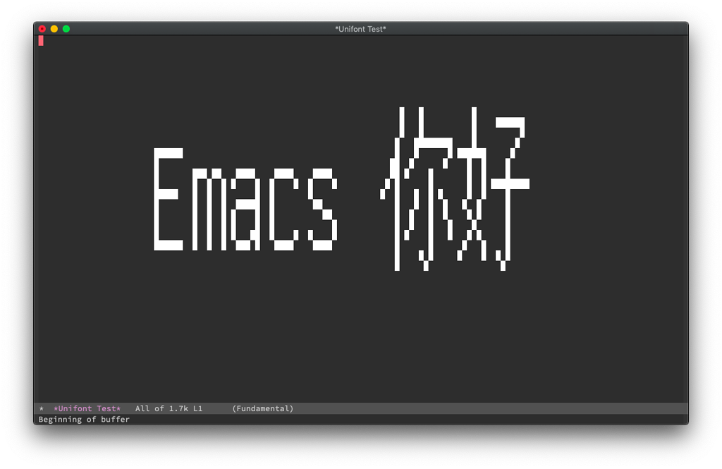 用 ASCII 渲染文字（GNU Unifont 字体） - Emacs-general - Emacs China