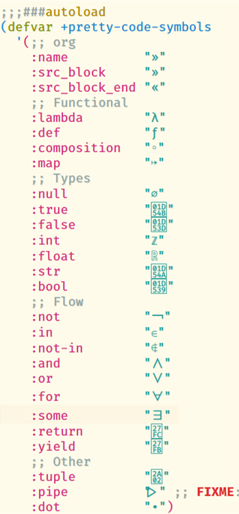doom emacs pretty code symbols 显示不出来。 - Emacs-general - Emacs China doom emacs pretty code symbols 显示不出来。 - Emacs-general - Emacs China