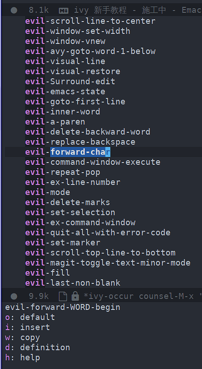 ivy 新手教程 - Emacs-general - Emacs China