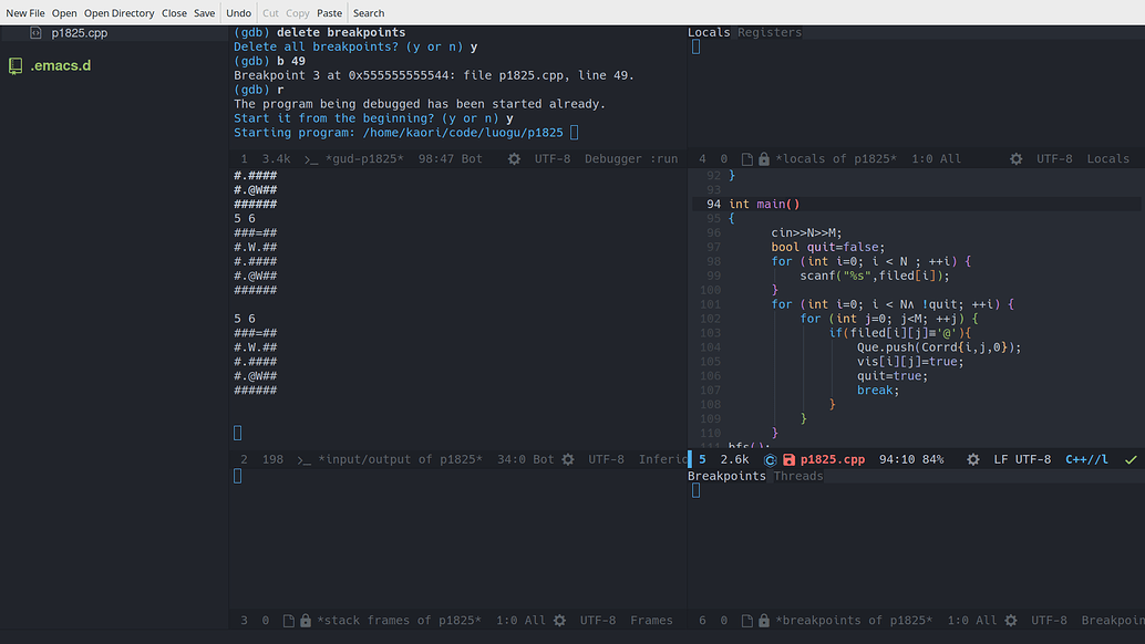 gud如何输入，以及gud和gdb，realgud的关系 - Emacs-general - Emacs China