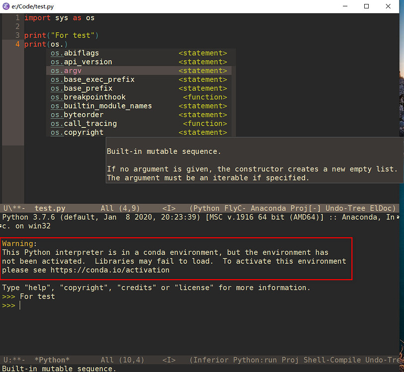 Anaconda 在emacs 中如何激活python 环境? Emacs General Emacs China