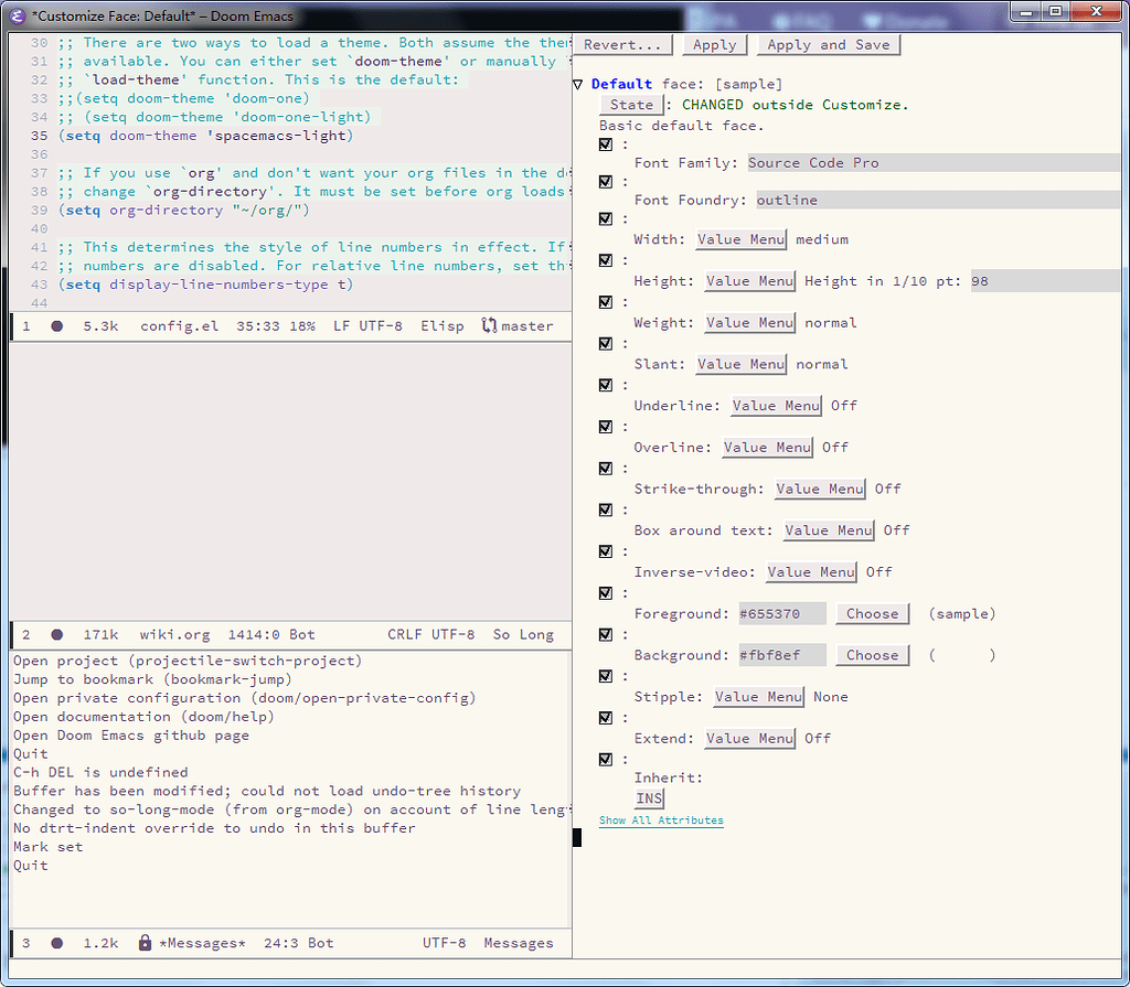 Doom emacs应用spacemacs-light theme时背景颜色问题排查 - Emacs-general - Emacs China