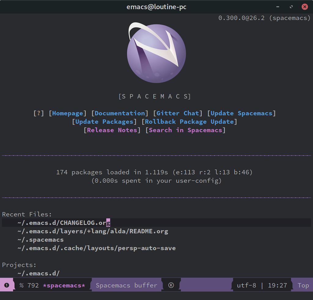 【求助】启动时spaceline的seperator大小不协调 - Spacemacs - Emacs China