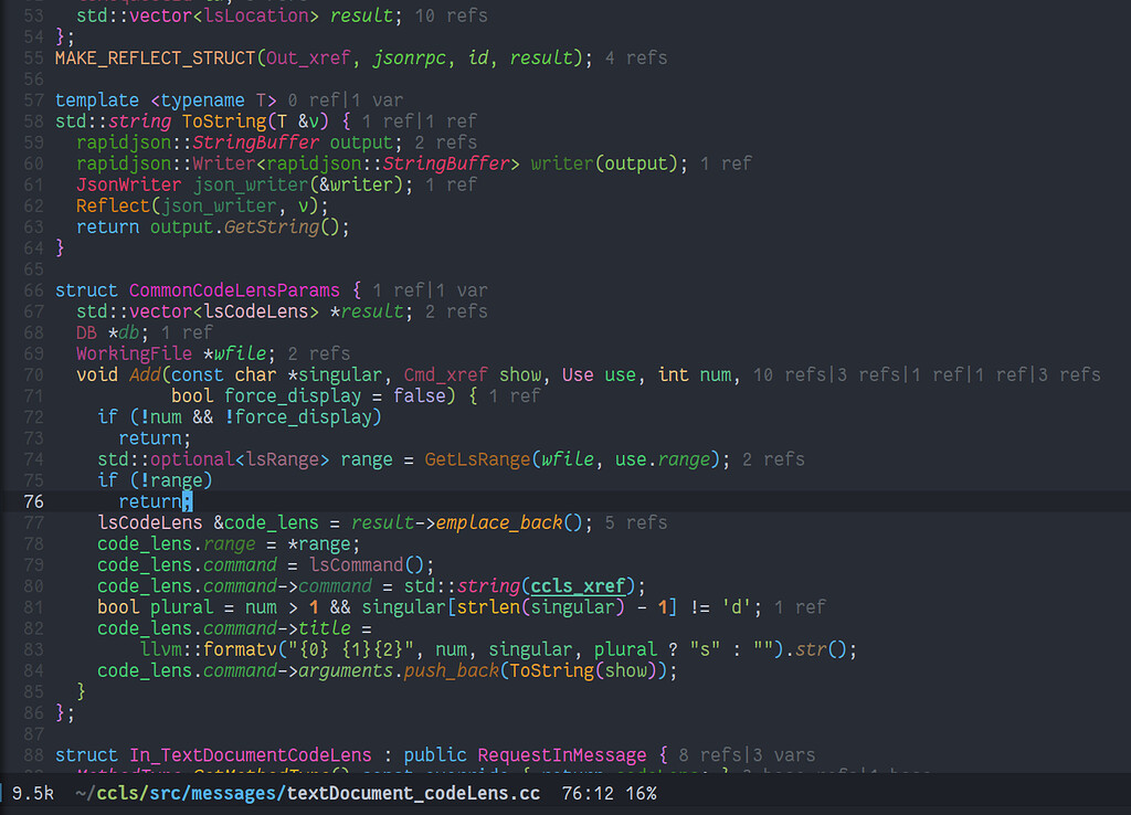 Codelens 如何固定在行末顯示字串 附codeactioncodelens介紹 Emacs General Emacs China 