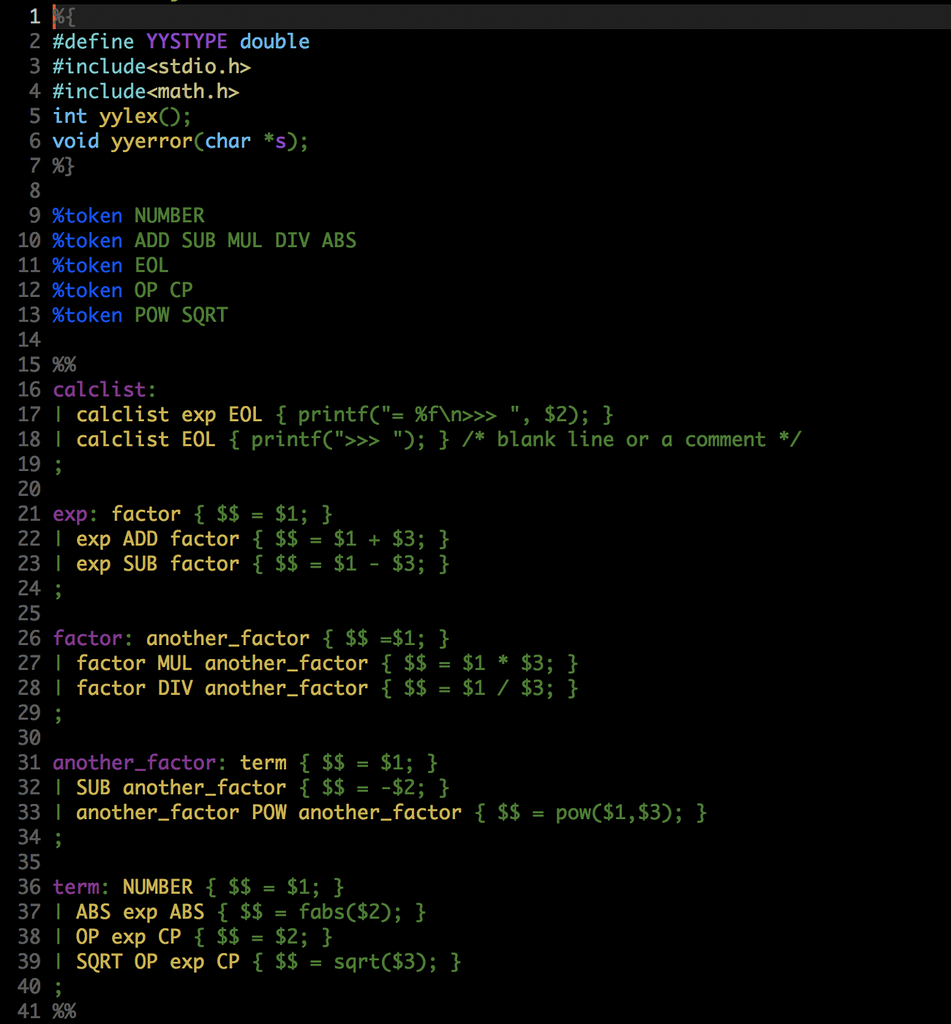 使emacs支持语法分析器 Bison Emacs Lisp Emacs China