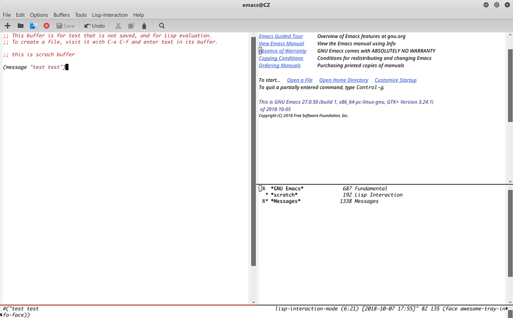 awesome-tray 替代Emacs mode-line, 让编程更加专注 - Emacs-general - Emacs China