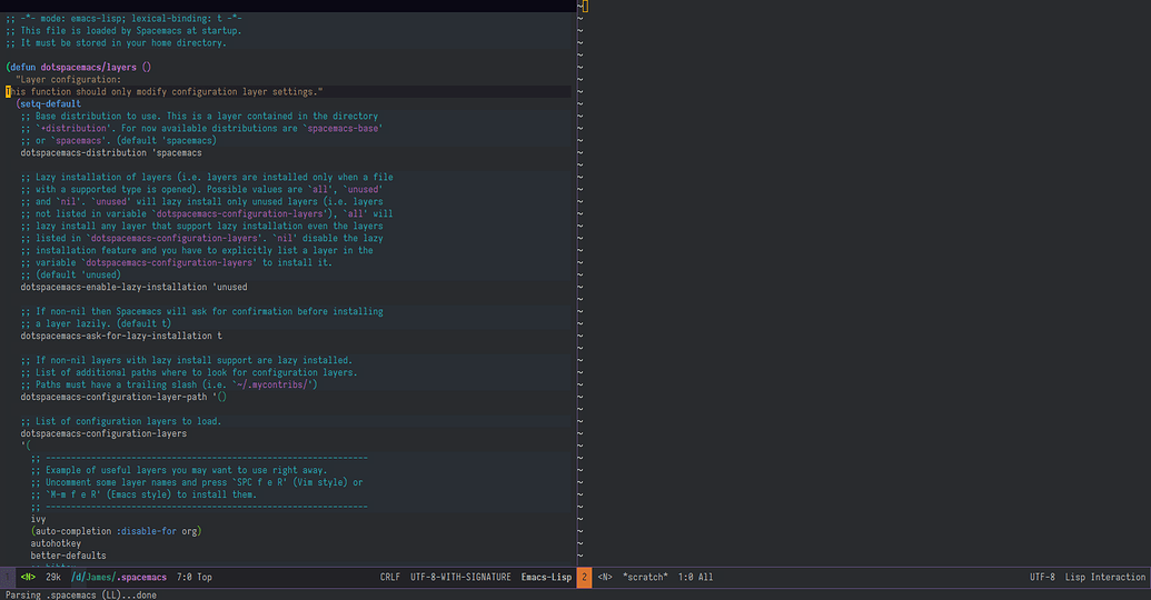spacemacs 官方支持 doom modeline 了 - Spacemacs - Emacs China