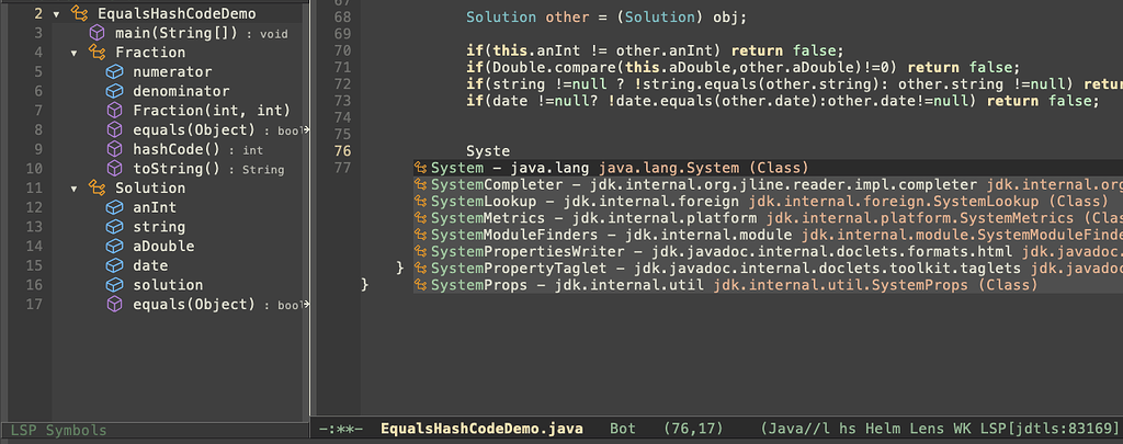 java自动补全在工程里面失效，在其他临时的地方却可以 - Emacs-general - Emacs China