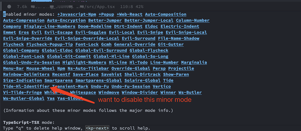 Doom Emacs中如何禁用某个minor Mode? 闲聊灌水 Emacs China