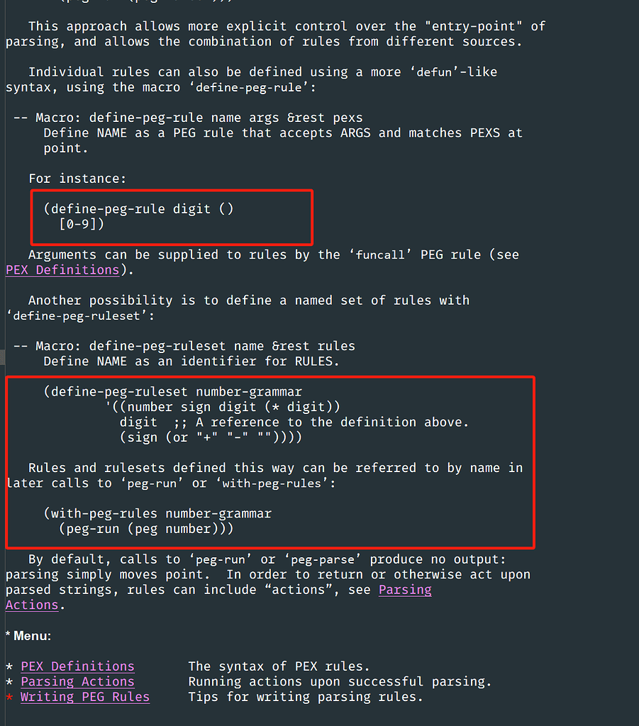 吐嘈一下，emacs30 的 PEG 官方文档示例运行报错 - Emacs-Lisp - Emacs China