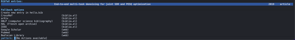 helm-bibtex获取action列表的时候提示No Available actions - Emacs-general - Emacs China