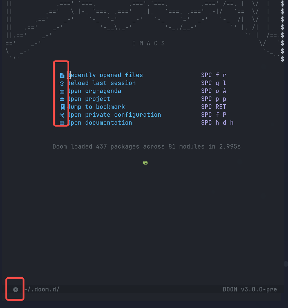 doom-emacs 特殊图标显示问题 - Emacs-general - Emacs China
