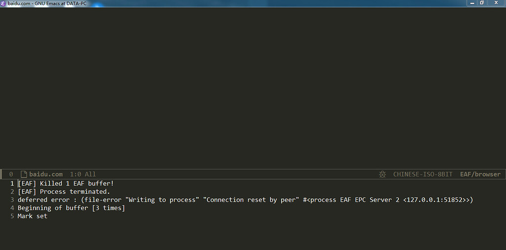 eaf打开browser发生错误 - Emacs-general - Emacs China