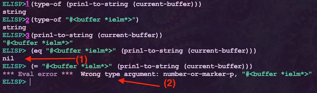请问这里用 Elisp 比较字符串是否相等的过程中哪里出错了 Emacs Lisp Emacs China 3617