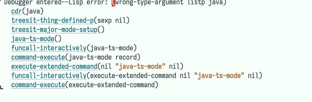 emacs30 java-ts-mode 报错 - Emacs-general - Emacs China