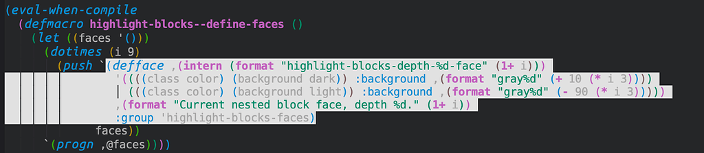 关于highlight-blocks的疑惑 - Emacs-general - Emacs China