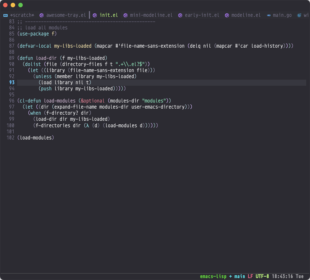 关于配置mini-modeline和awesome-tray碰到的一些问题 - Emacs-general - Emacs China