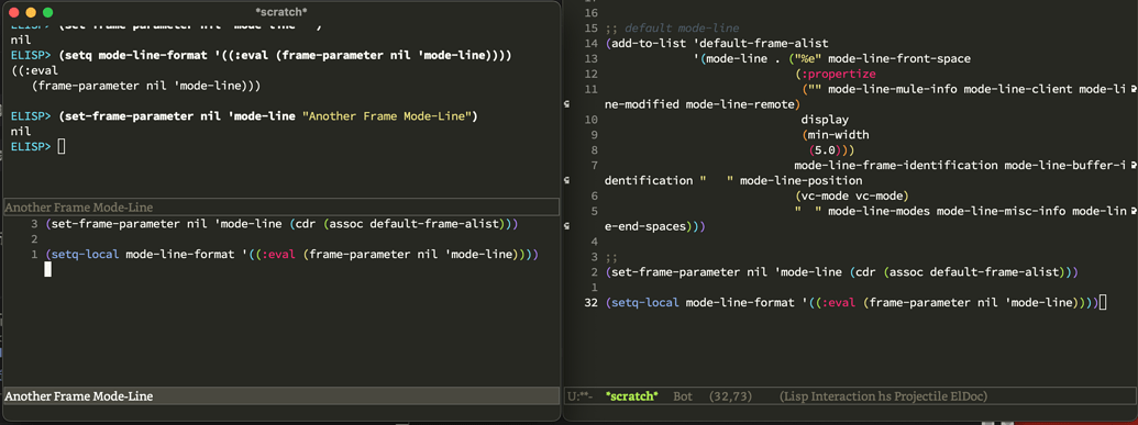 emacs目前是否支持特定frame的modeline - Emacs-general - Emacs China