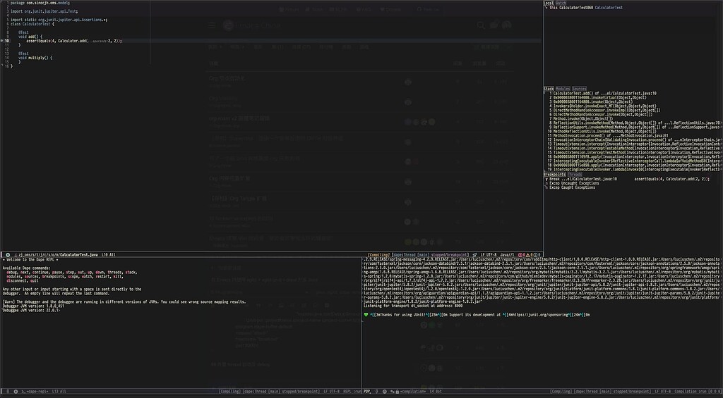 在 Emacs 内使用 eglot + eglot-java + dape 开发 Java - Programming - Emacs China
