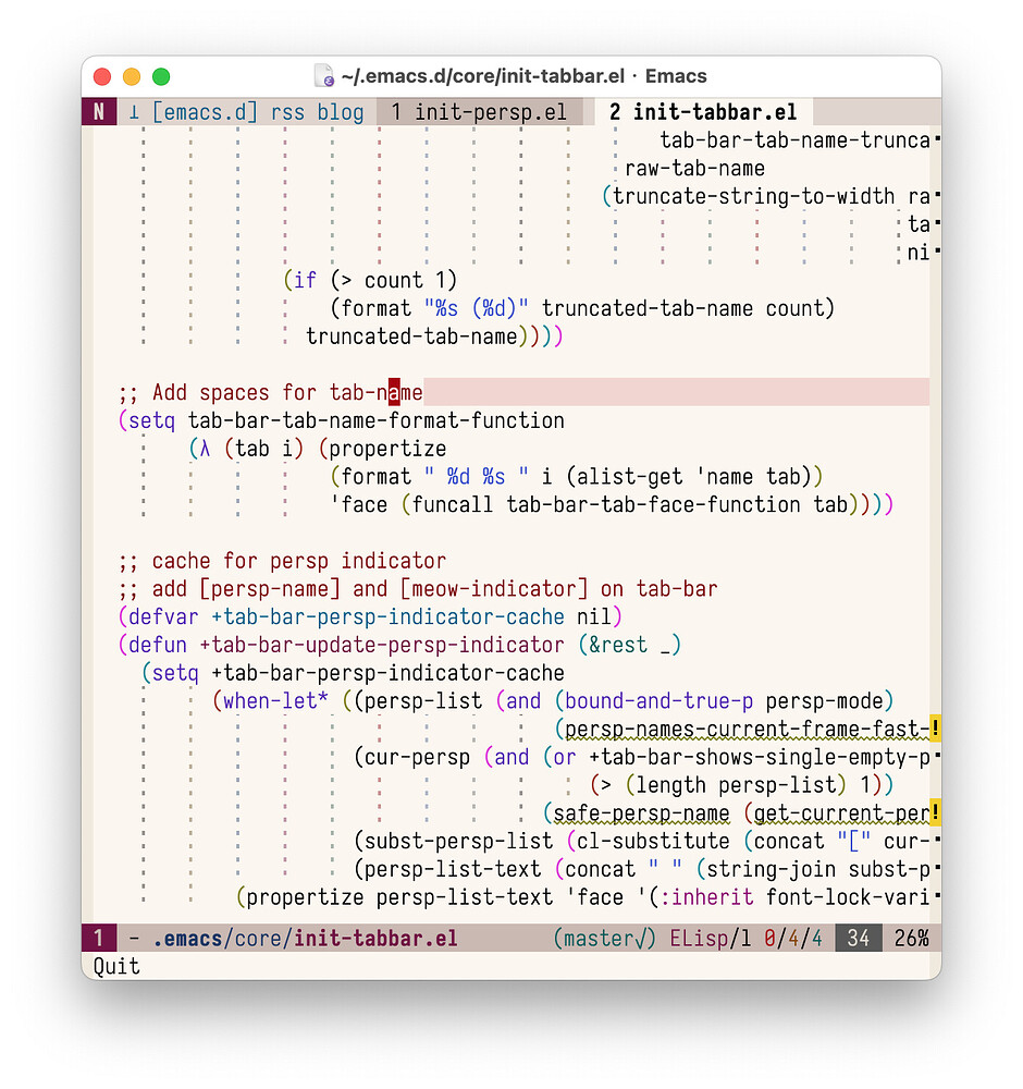 （分享）Emacs 中的工作区、tab 和窗口管理 - Emacs-general - Emacs China