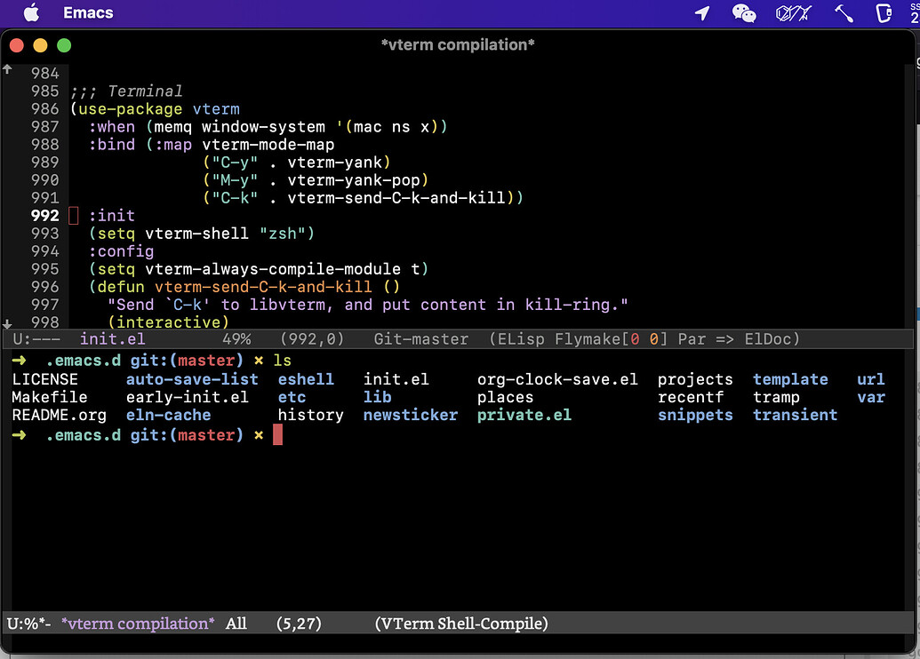 【分享】vterm 才是Emacs中我最棒的终端模拟器 - Emacs-general - Emacs China
