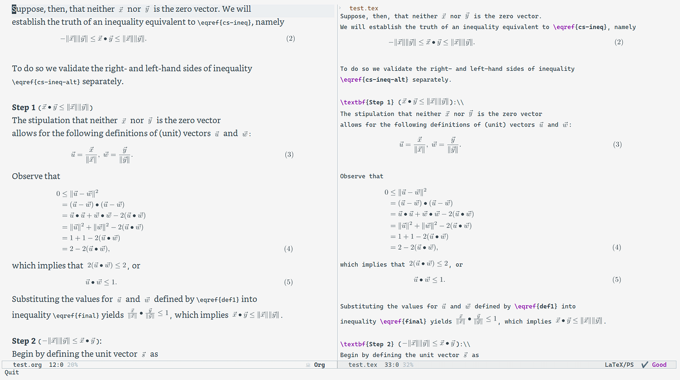 【分享】在 org-mode 和 latex-mode 中美化公式预览 - Org-mode - Emacs China