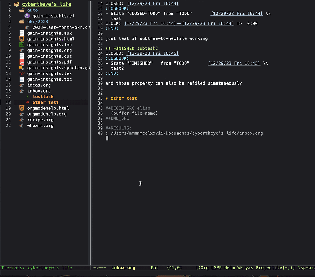 记录一下第一次编写的插件 org文件提取一个tree到新文件 - Emacs-Lisp - Emacs China