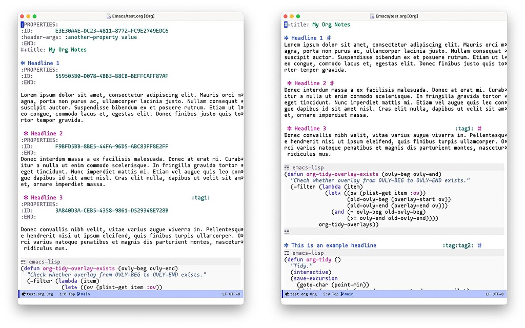 org-tidy: 还我一个清爽的org-mode - Emacs-general - Emacs China