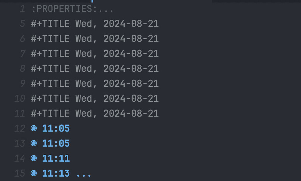 为什么org-journal 每次打开都会创建一个TITLE和时间 - Org-mode - Emacs China