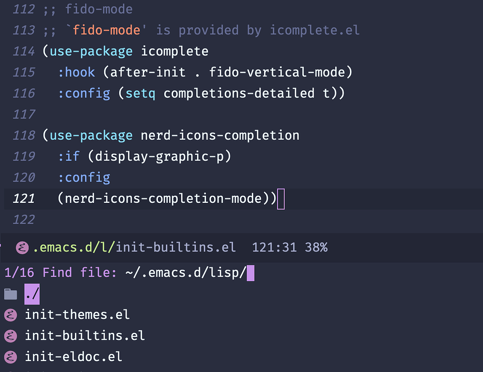 icomplete+fido-mode可以在buffer显示文件图标么 - Emacs-general - Emacs China