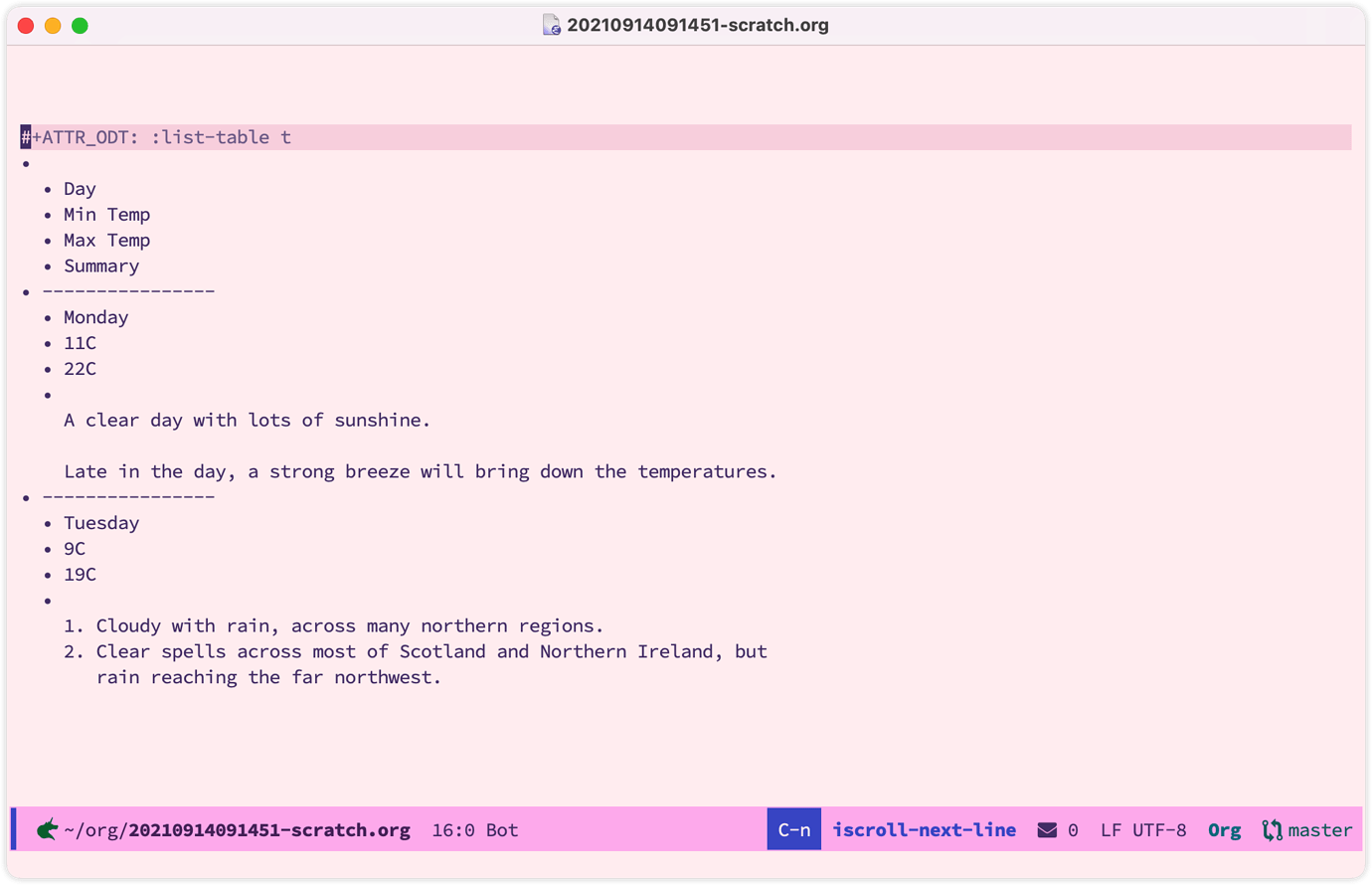 在Org mode里写表格的另外一种姿势 - Org-mode - Emacs China
