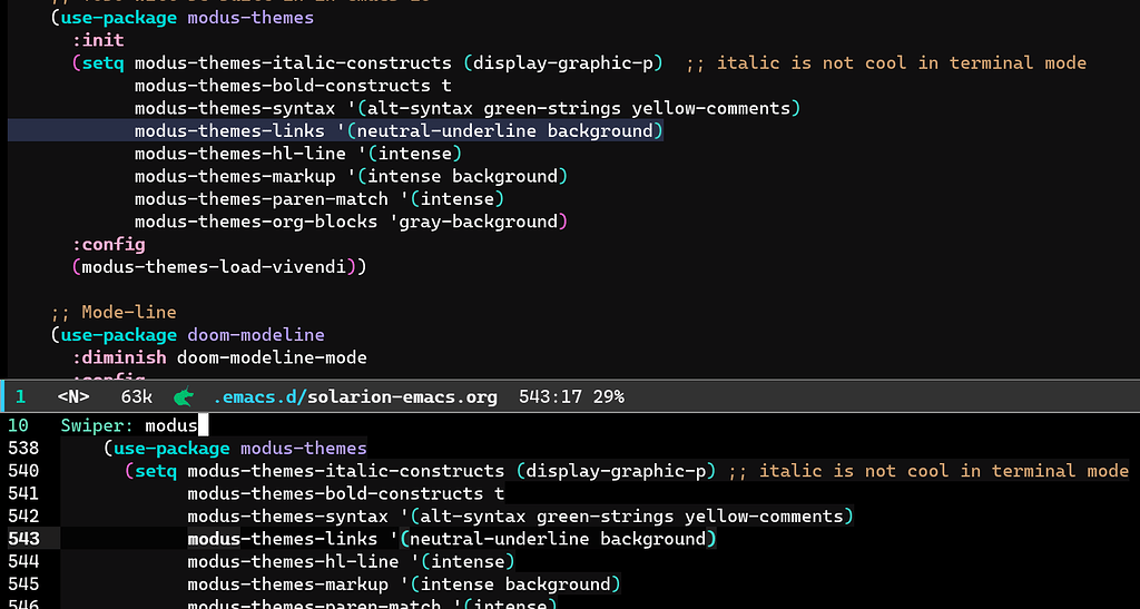 Swiper的候选项高亮看不清楚 - Emacs-general - Emacs China