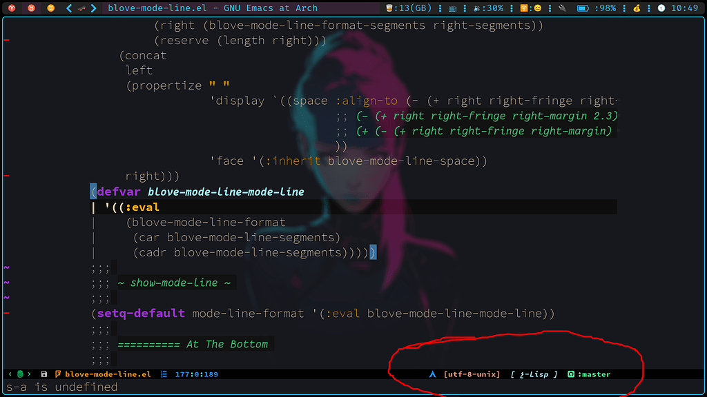 modeline segments 如何分区靠左靠右对齐？ - Emacs-general - Emacs China